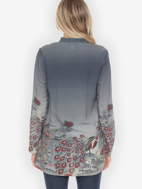 Peacock Paradise Classic Tunic - XS – CITRON CLOTHING