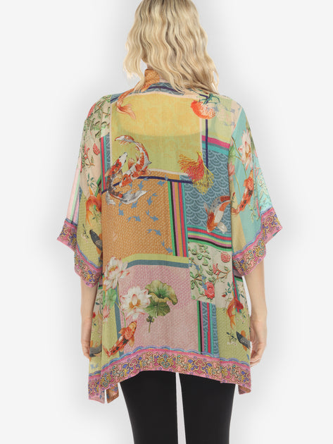 Koi Fish Block Pattern Kimono Jacket – CITRON CLOTHING