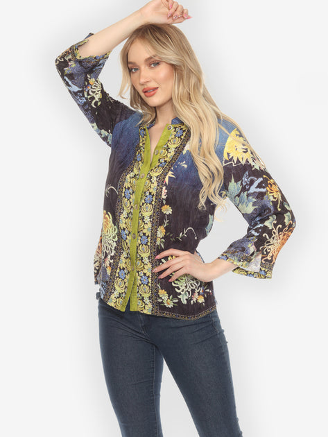 Mums Border Classic Citron Silk Blouse – CITRON CLOTHING