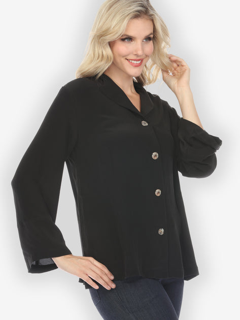 Solid Pure Silk Jacket – CITRON CLOTHING