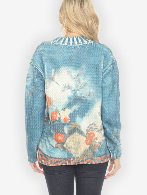 Blossom Medallion Dragonfly on Mountain Sweater – CITRON CLOTHING