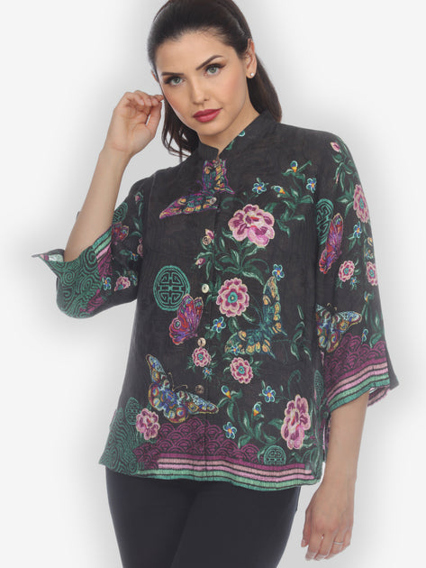 Flying Butterfly Citron Style Silk Blouse – CITRON CLOTHING