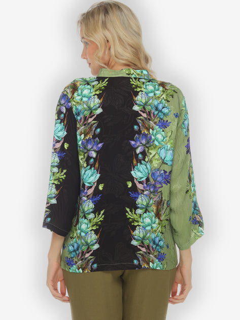 Lotus Sunny Breeze Citron Style Silk Blouse – CITRON CLOTHING