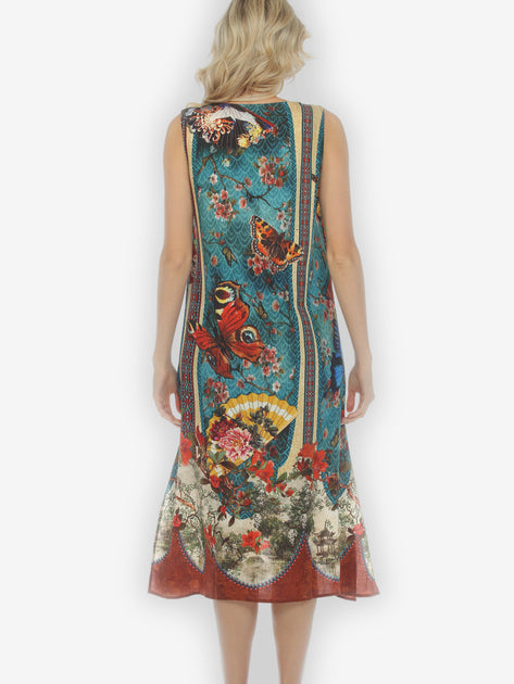 Fabulous Fans Flowers Tank Dress – CITRON CLOTHING